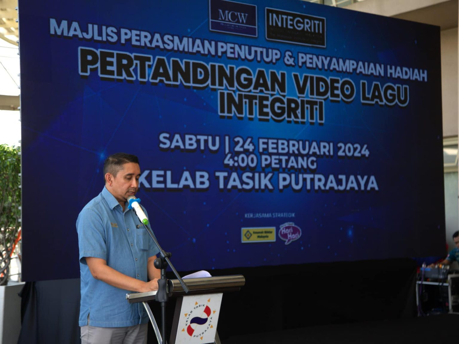 Majlis Perasmian Penutup Pertandingan Video Lagu Integriti - Institut Integriti Malaysia